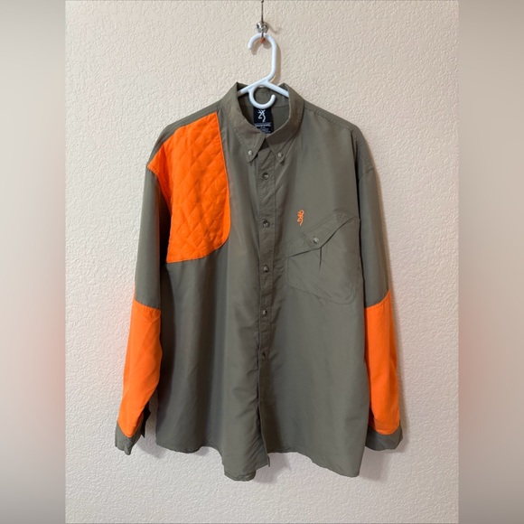 Browning | Shirts | Browning Shooting Shirt Xl Long Slv Vent Mesh Green ...